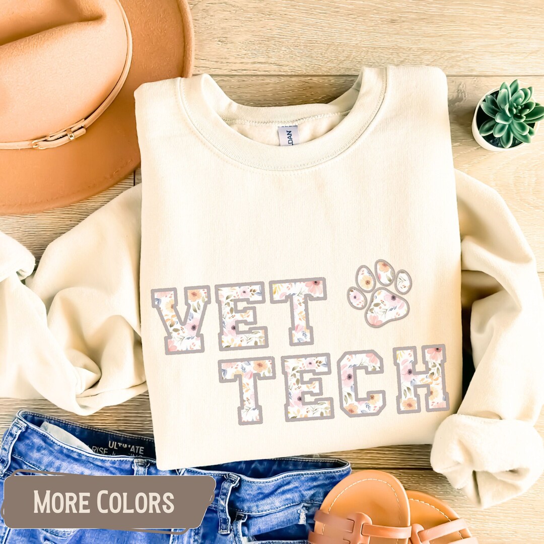 Vet Tech Sweatshirt, Vet School Student Sweatshirt, Vet Tech Boho ...