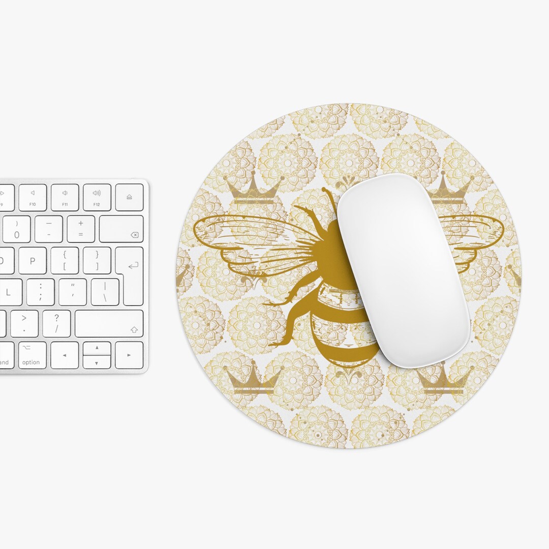 Queen Bee Mouse Pad, Stunning Honey Bee Print, Elegant Minimalistic ...
