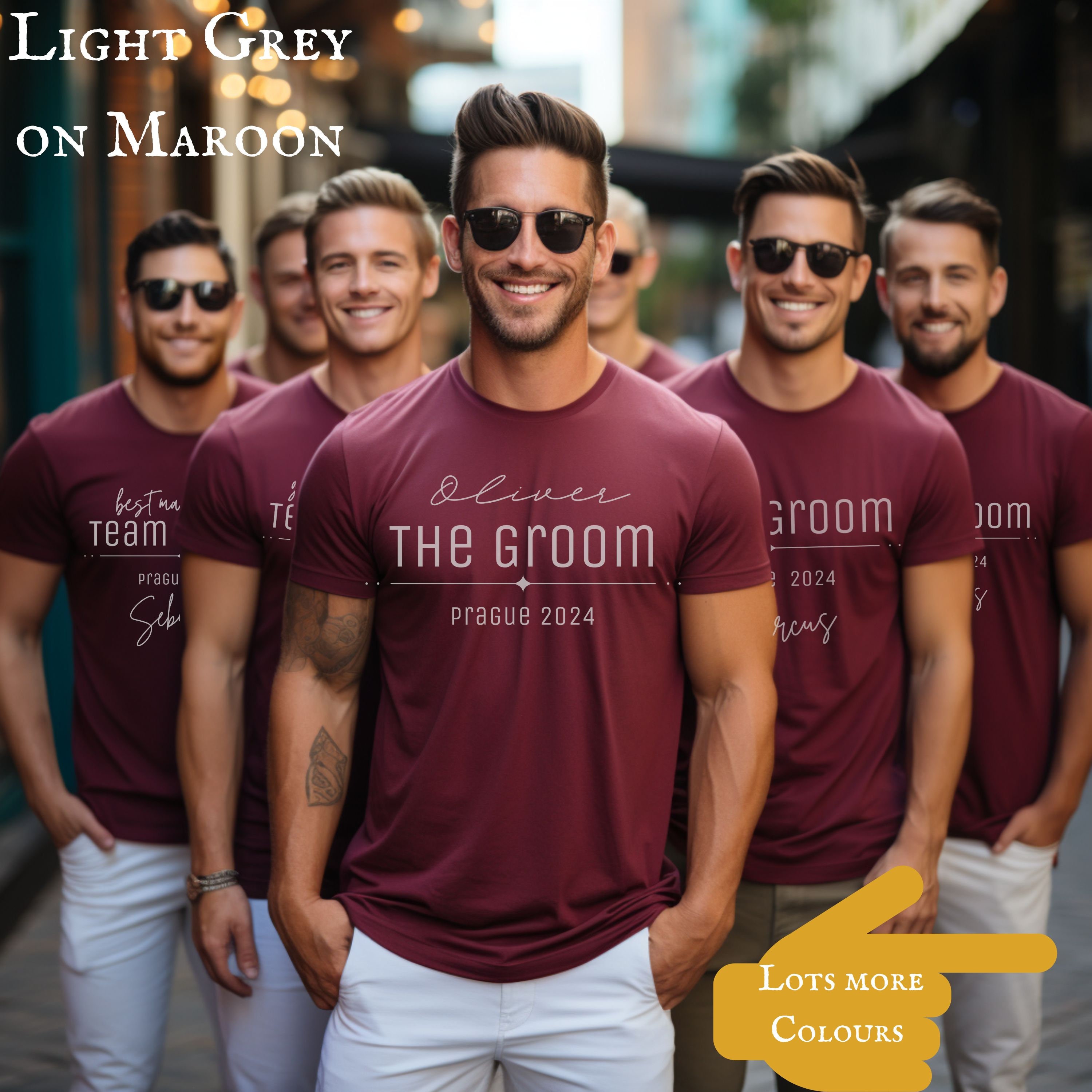 Custom Stag Party Shirts Personalized Team Groom Thirt Stag Crew Party ...