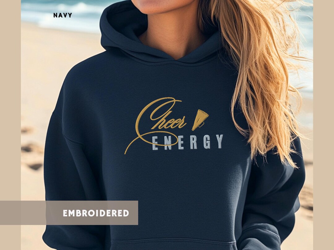 Cheer Energy Hoodie Cheerleading Embroidered Sweatshirt Cheer Coach ...
