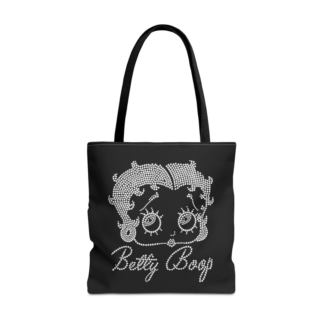 Betty Boop Tote Bag, Preppy Dot Illusion Print, Aesthetic Canvas ...