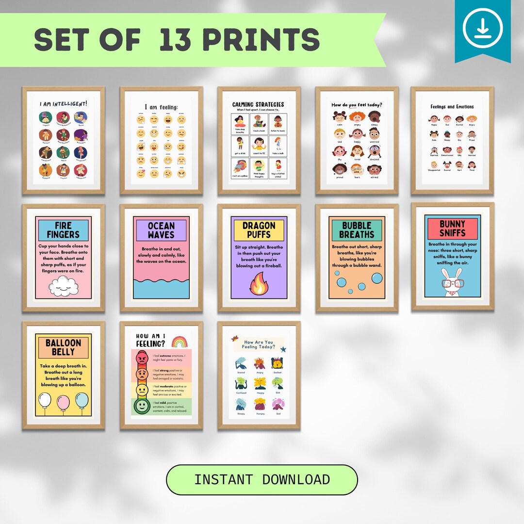 Feelings Poster, Calming Techniques, Calming Corner, Emotions Chart ...