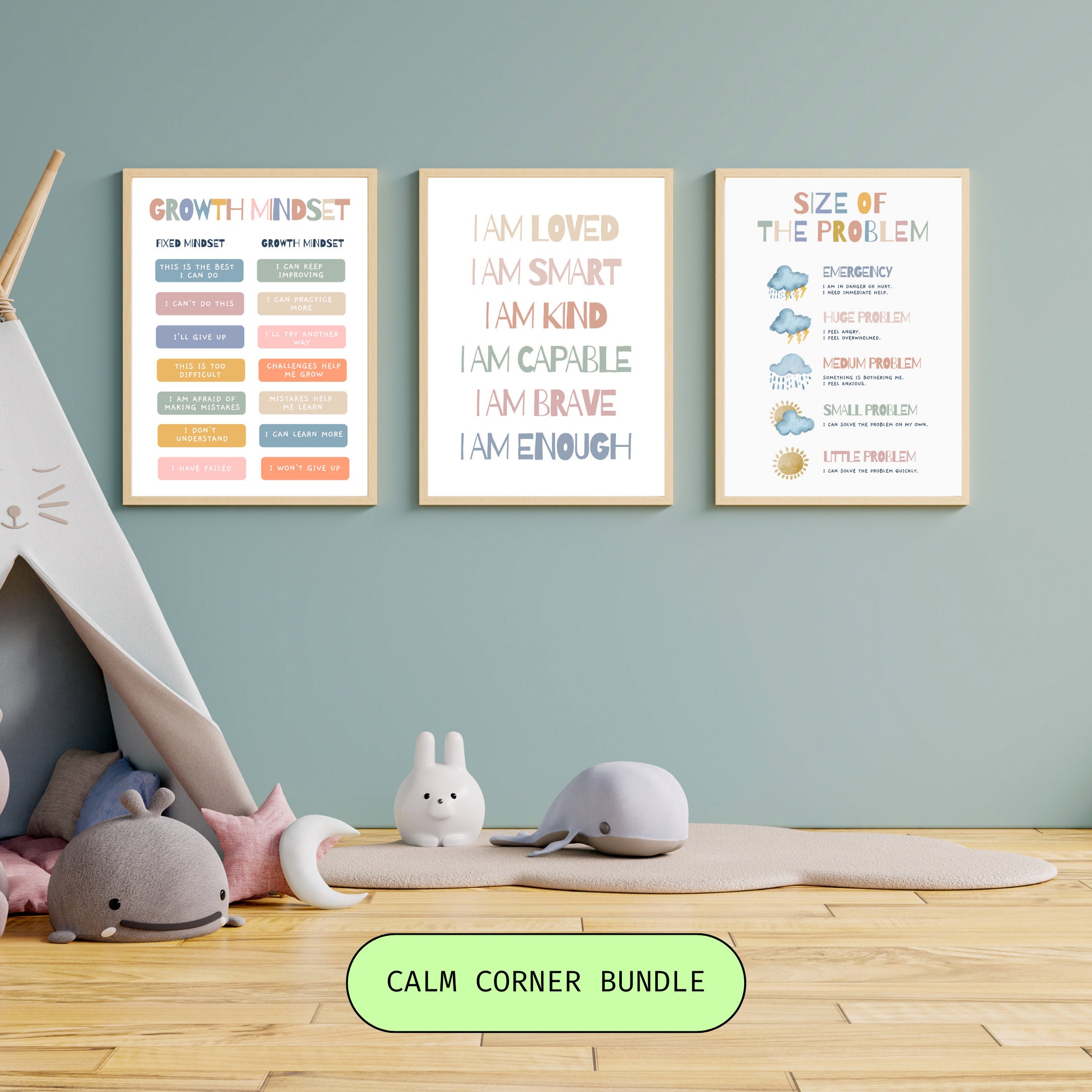 30 Calming Corner Classroom Boho Calm Down Printable Decor Wall Art ...