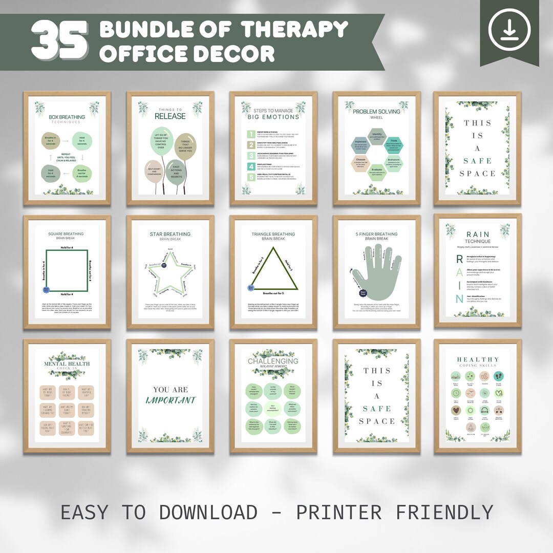 35 Therapist Office Decor School Counselor Posters Social - Etsy