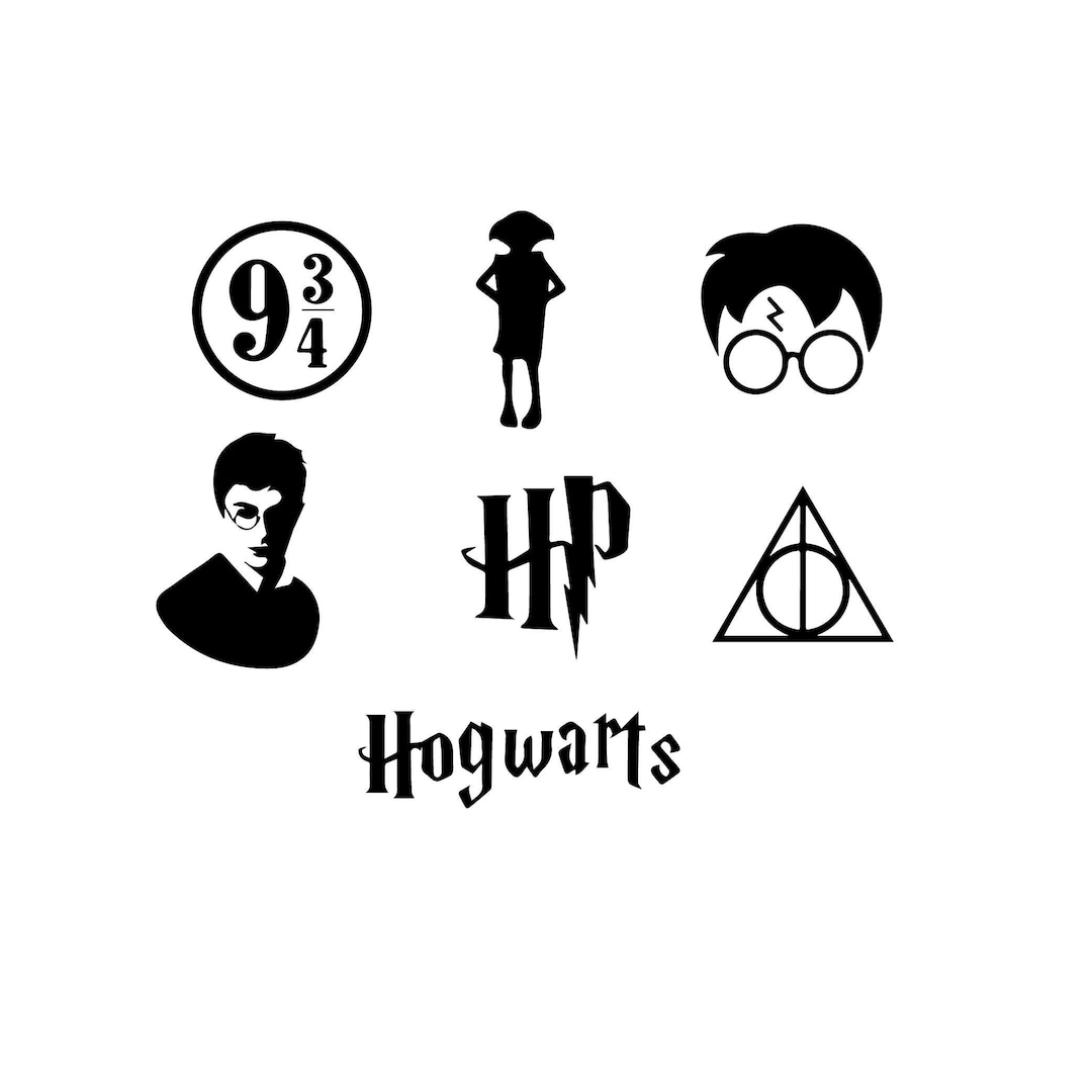Magical Harry Potter SVG Bundle Potterhead Gift Gryffindor Hufflepuff ...