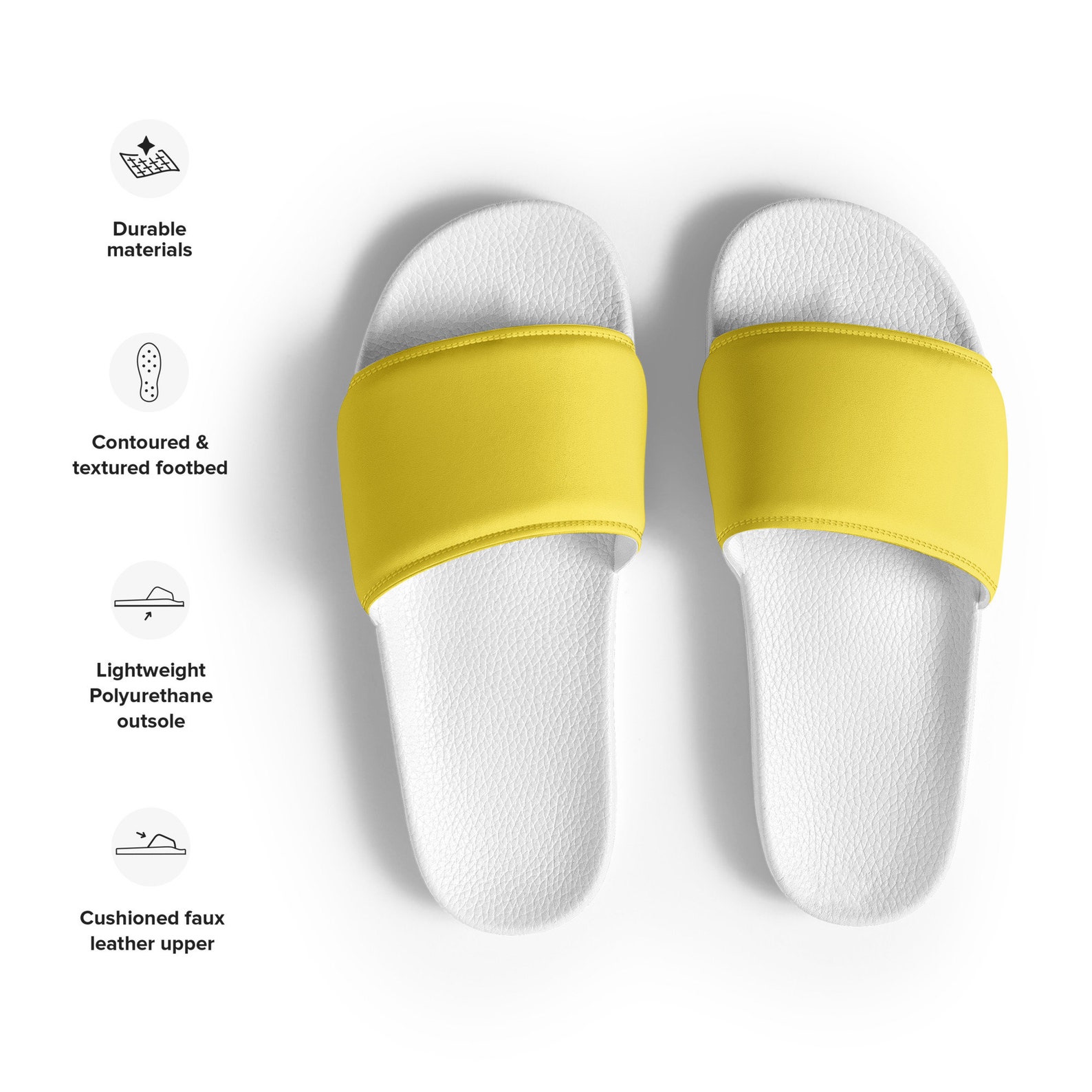 Yellow Mellow Men’s Slides - Etsy