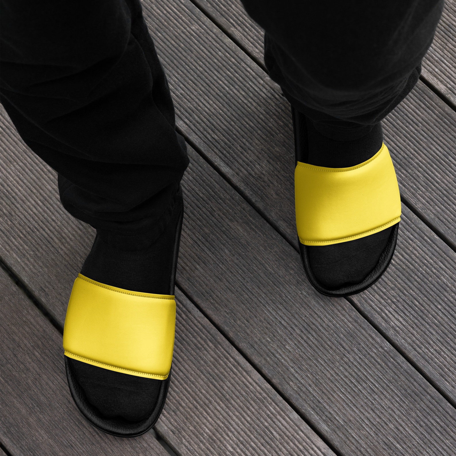 Yellow Mellow Men’s Slides - Etsy
