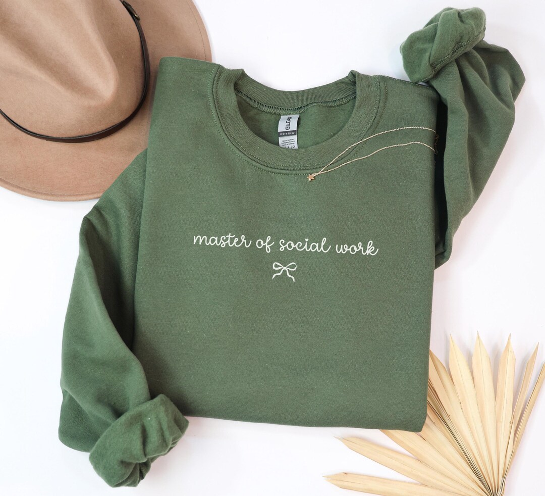 MSW Social Work Sweatshirt: Social Worker Sweater, MSW Graduation Gift ...