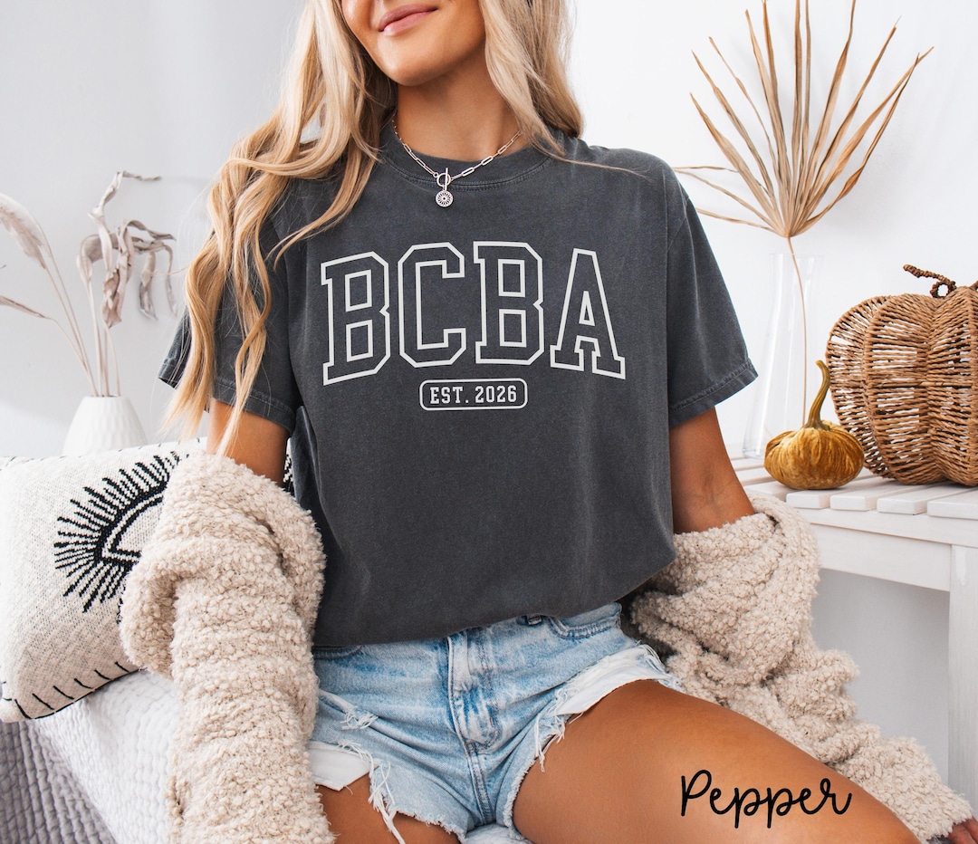 Personalized BCBA Shirt Comfort Colors: BCBA Graduation Gift, Board ...