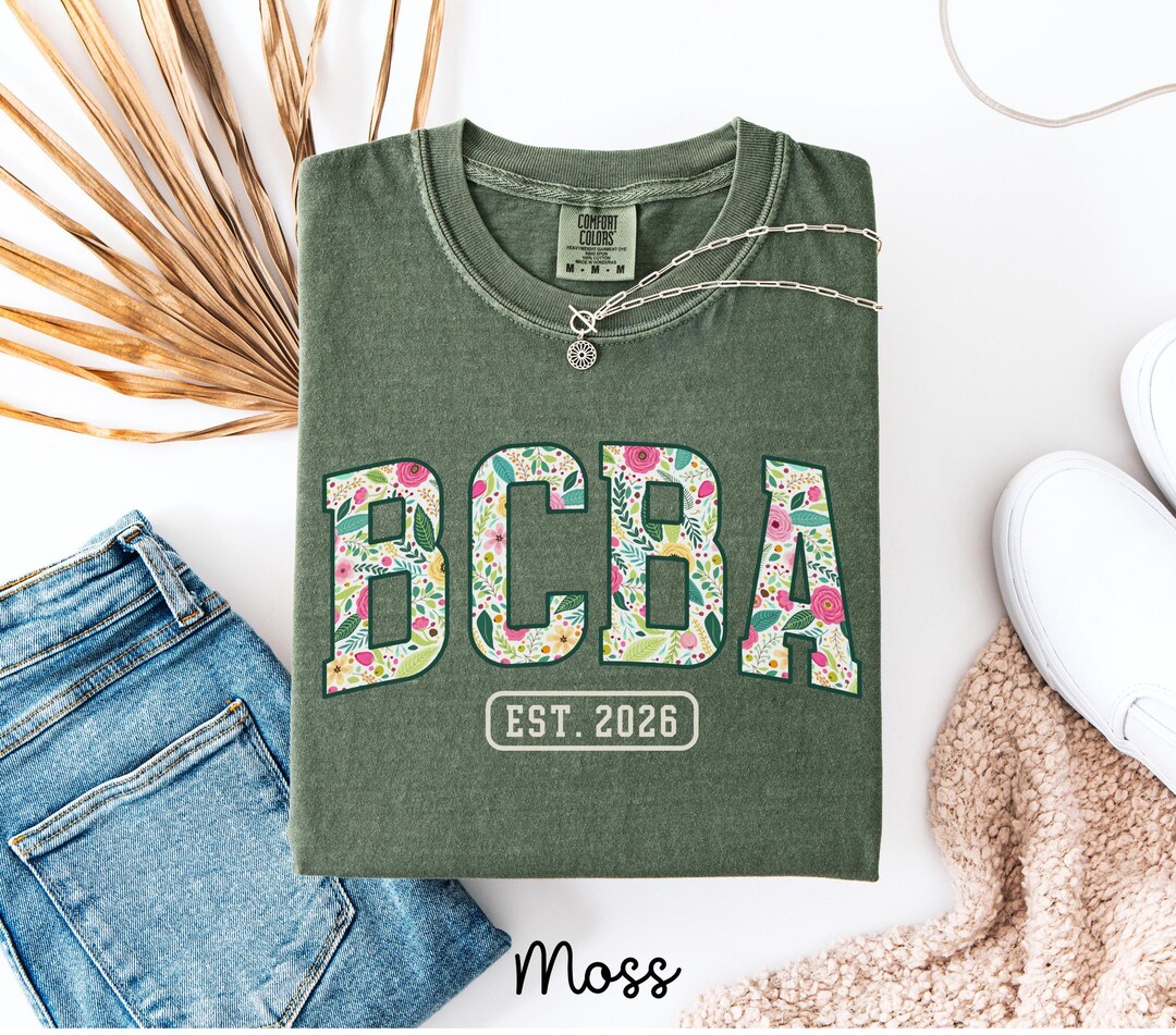 Custom BCBA Shirt: Comfort Colors Behavior Therapist Tshirt, BCBA ...