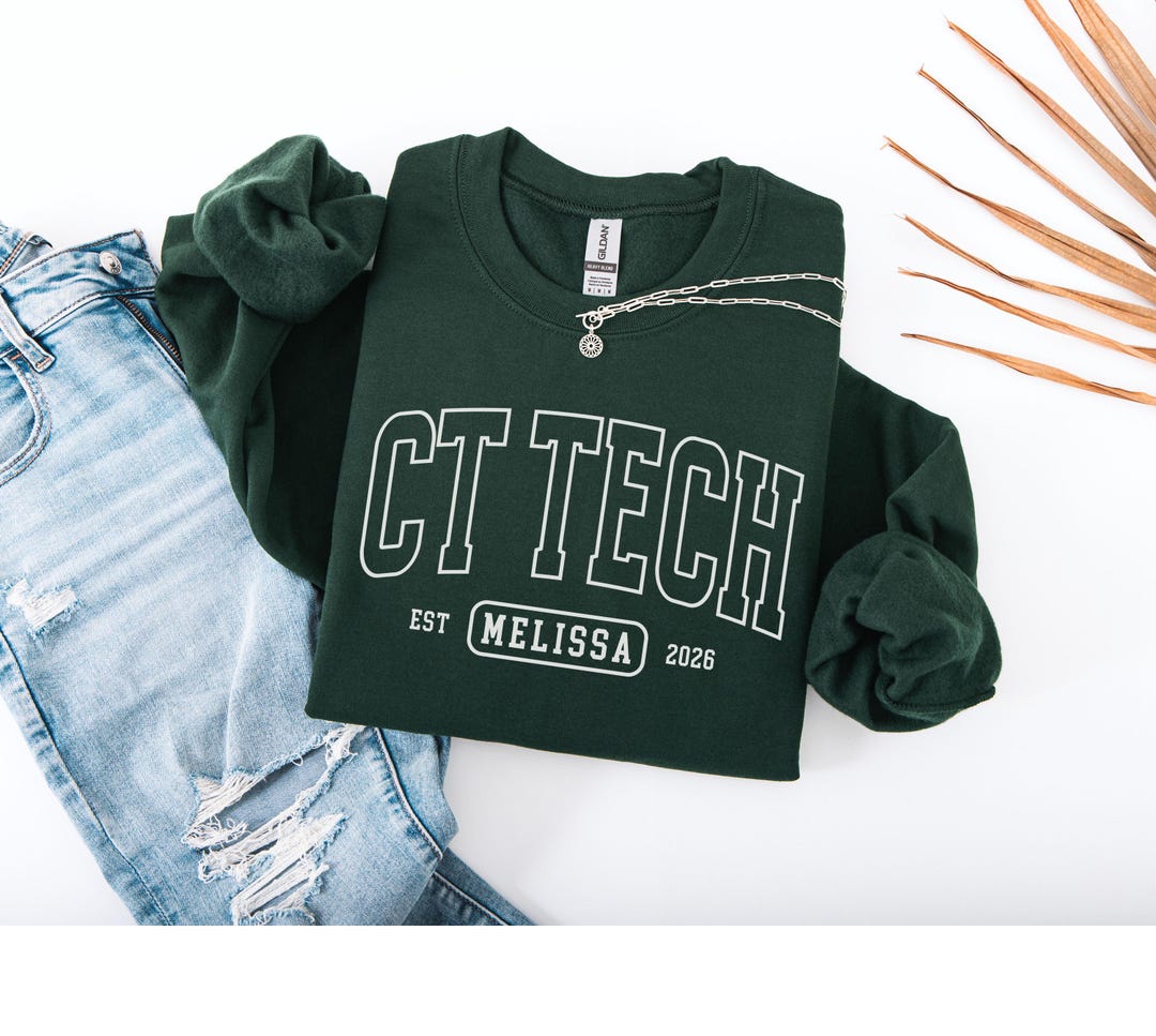 Custom CT Tech Sweatshirt: CT Technologist Crewneck Sweater, Radiology ...