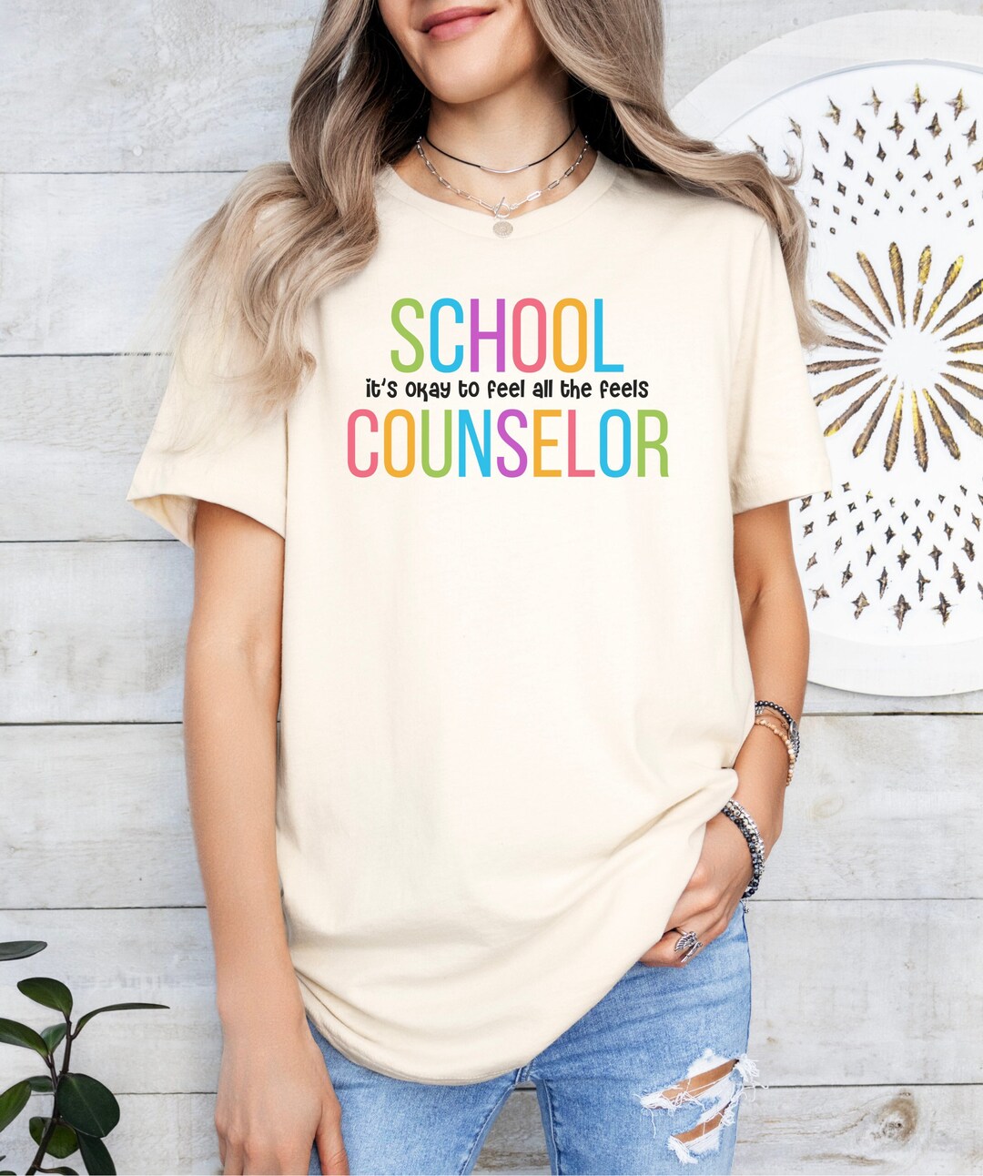 School Counselor Shirt, Mental Health Shirt, Its Okay to Feel All the ...