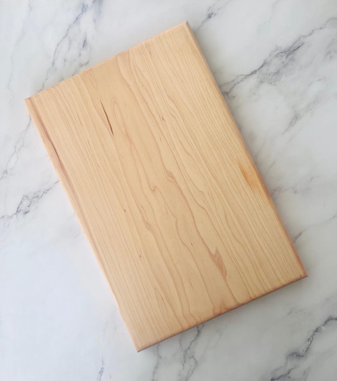 Maple Organic Cutting/charcuterie Board Solid ONE Piece, All-natural ...