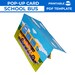 School Bus Pop-up Card PDF Template. School Card Greeting Custom Card ...