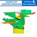 Papercraft Green Dragon Model: DIY Printable Toy (PDF, JPG) - Etsy
