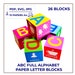 Digital Printable ABC Blocks Alphabet With Words. DIY Baby Blocks ...