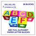 Digital Printable ABC Blocks Alphabet With Words. DIY Baby Blocks ...