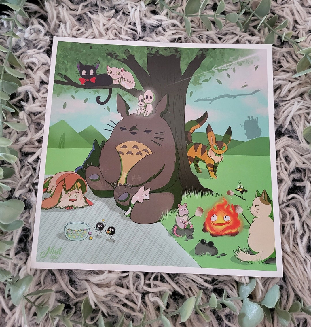 Ghibli Picnic Print A5 - Etsy