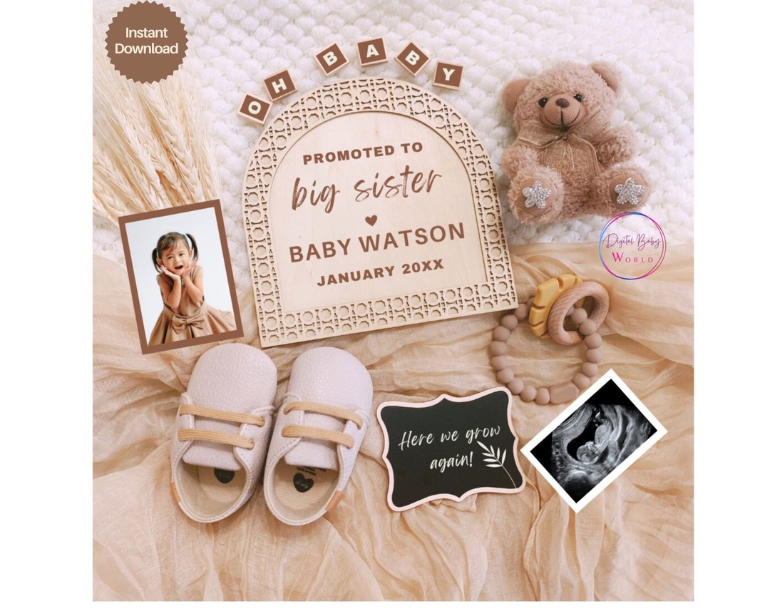 Promoted to Big Sister Pregnancy Announcement, Big Sister Announcement ...