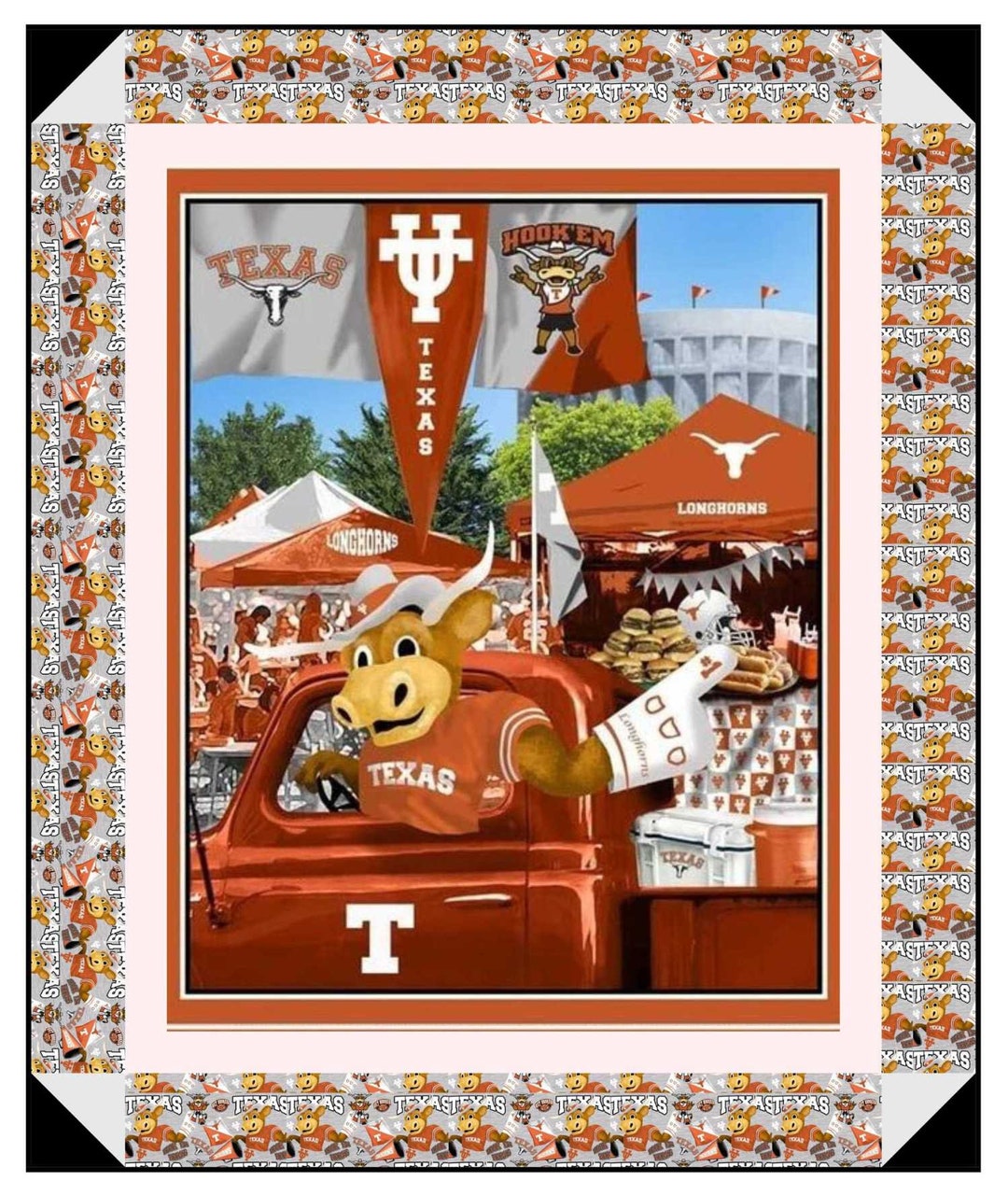 Texas Longhorns Tailgate Panel Quilt Kit - Etsy