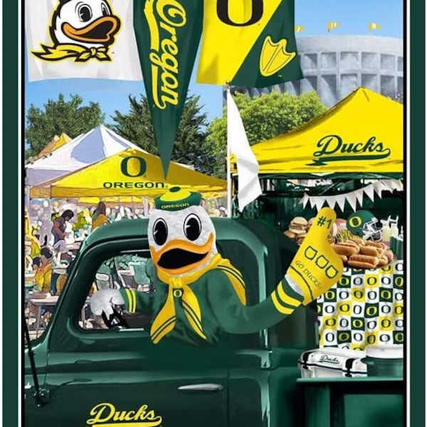 Oregon Ducks Fabric - Etsy