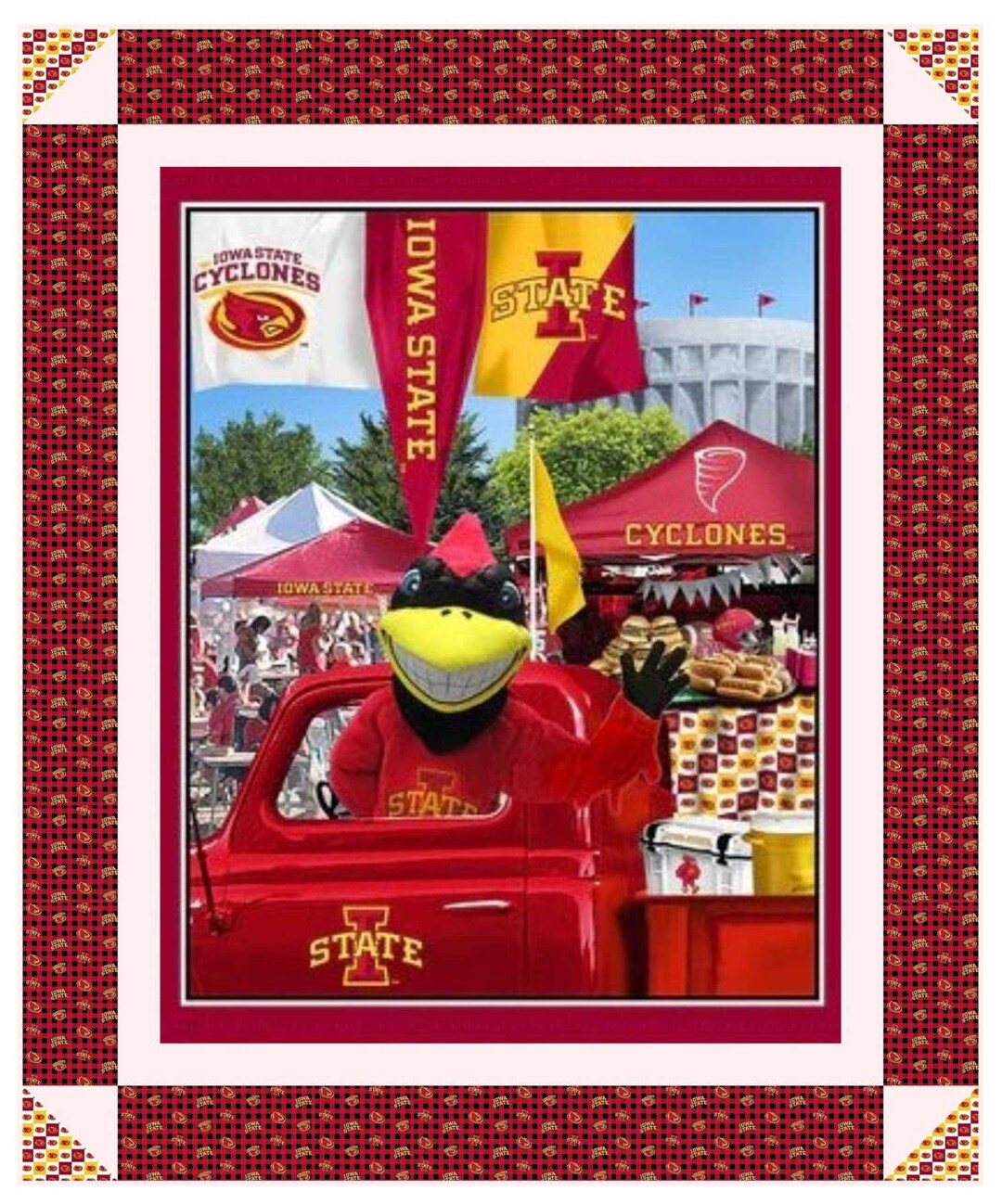 Iowa State Cyclones - Tailgate Panel - Quilt Kit - Etsy