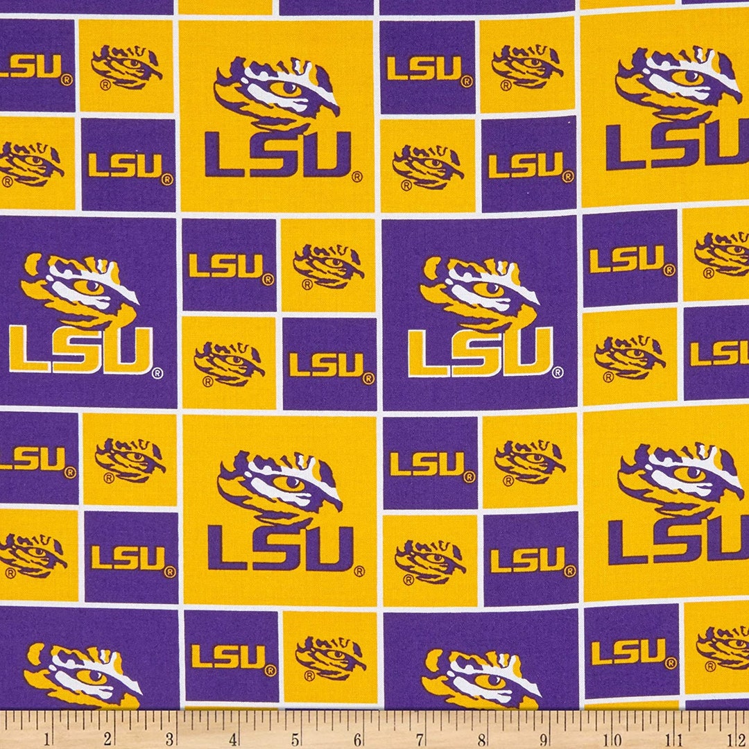LSU Tigers - Collegiate Cotton - Fabric by the Yard - Etsy