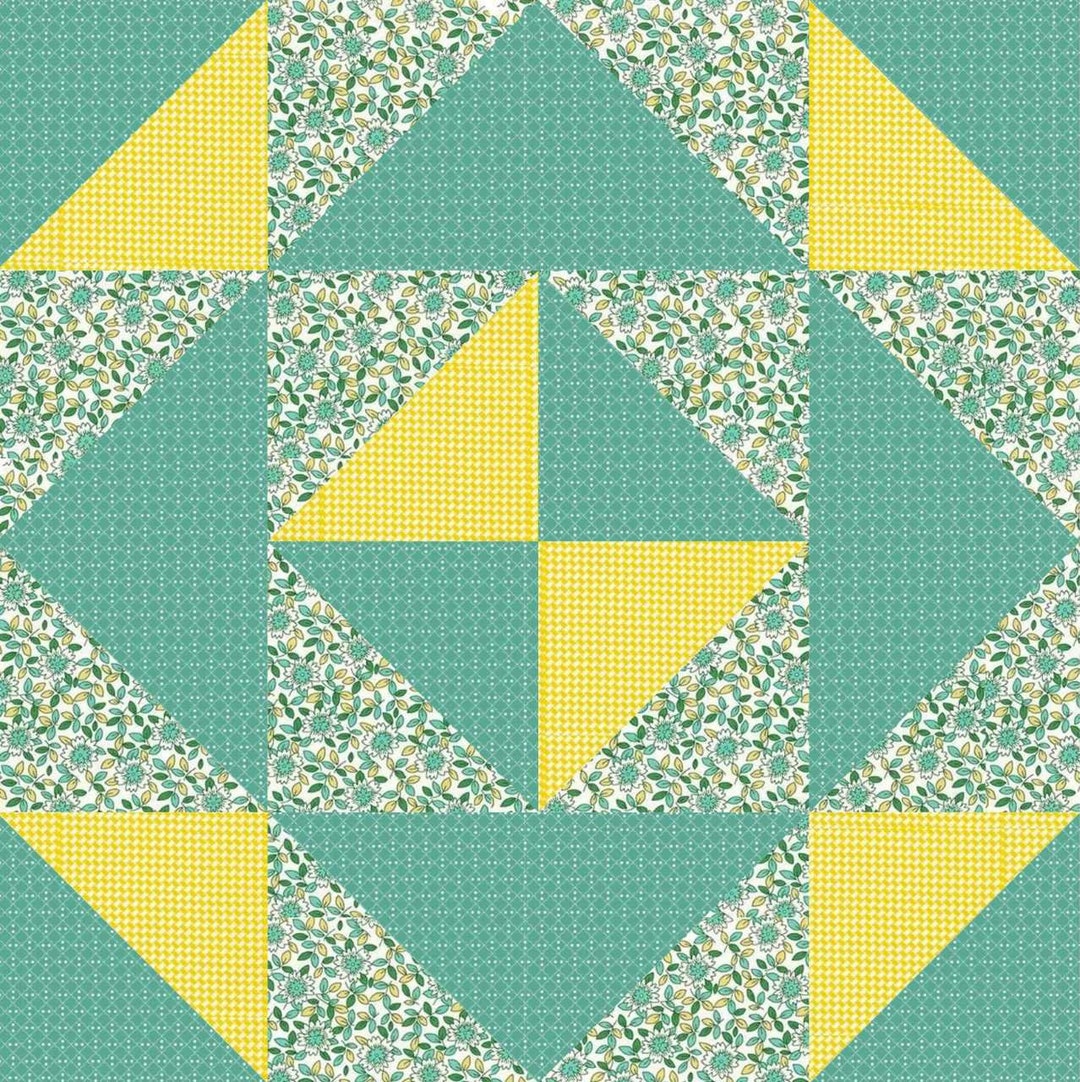 Garden Club - Half Square Triangle Table Topper - Quilt Kit - Etsy