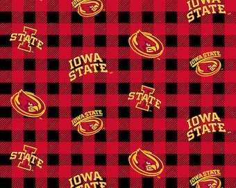 NCAA IOWA STATE Cyclones Patchwork 100% Cotton Fabric Material - Etsy