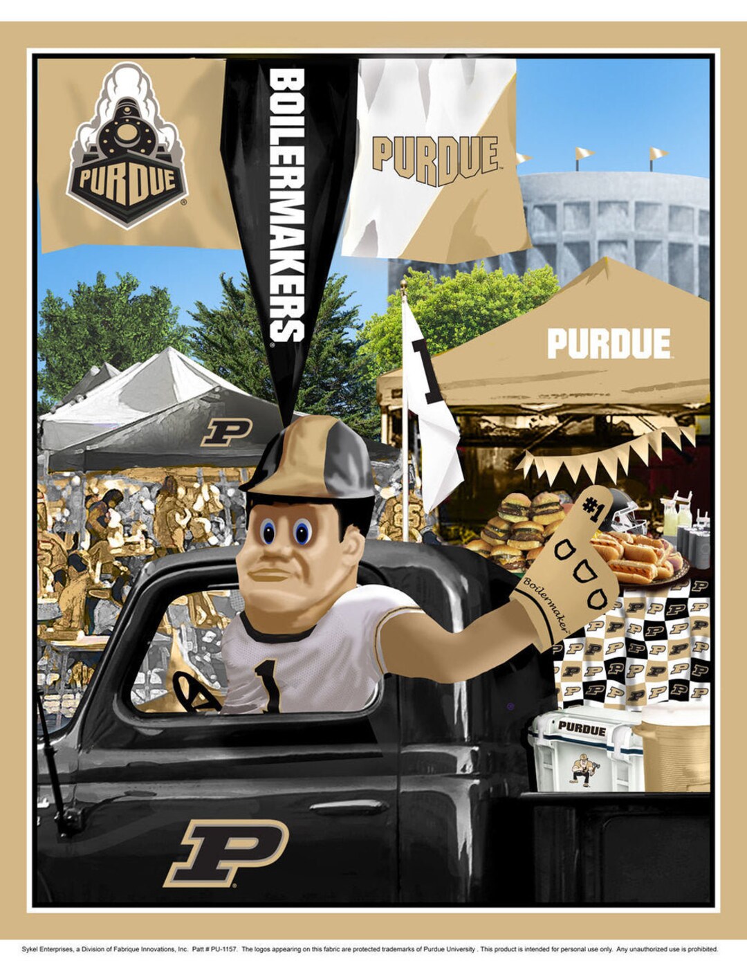 Purdue Boilermakers Tailgate Panel - Etsy