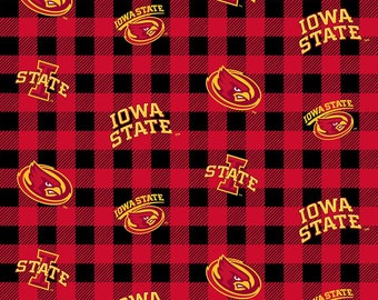 The Iowa State University Cyclones Home State All Over Cotton Fabric ...