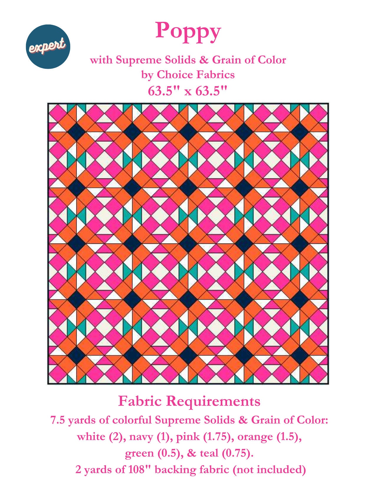 Poppy Quilt Kit - Etsy