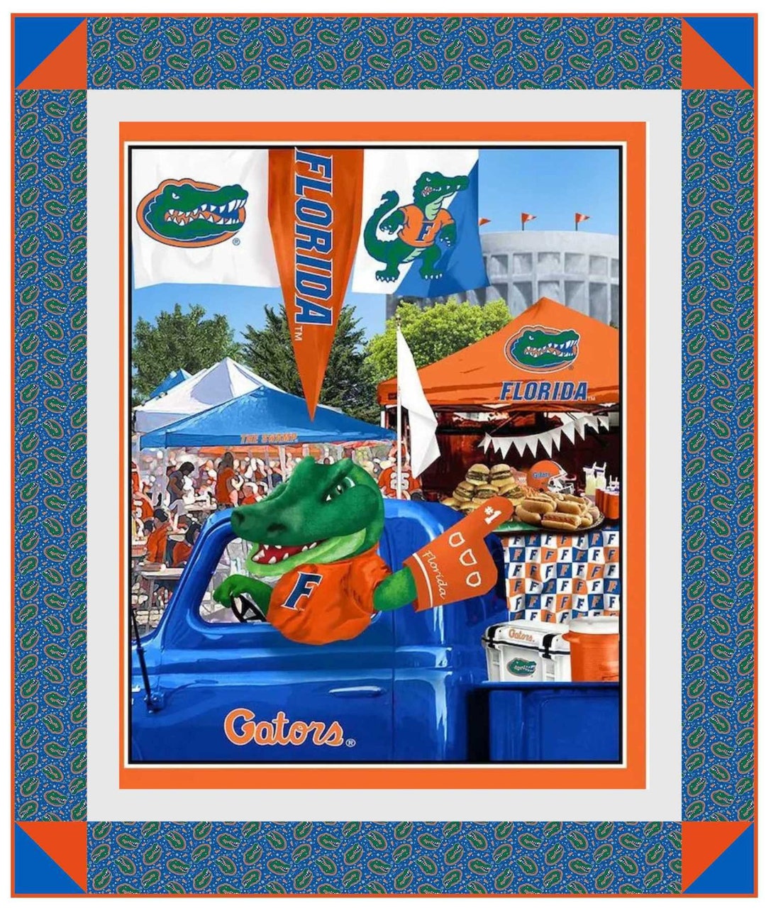 Florida Gators - Tailgate Panel - Quilt Kit - Etsy