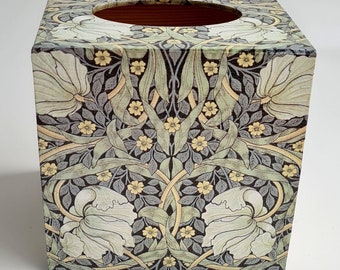 Pimpernel by William Morris Wooden Tissue Box Cover Cube - Etsy