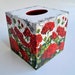 Geranium Wooden Tissue Box Cover Cube - Etsy