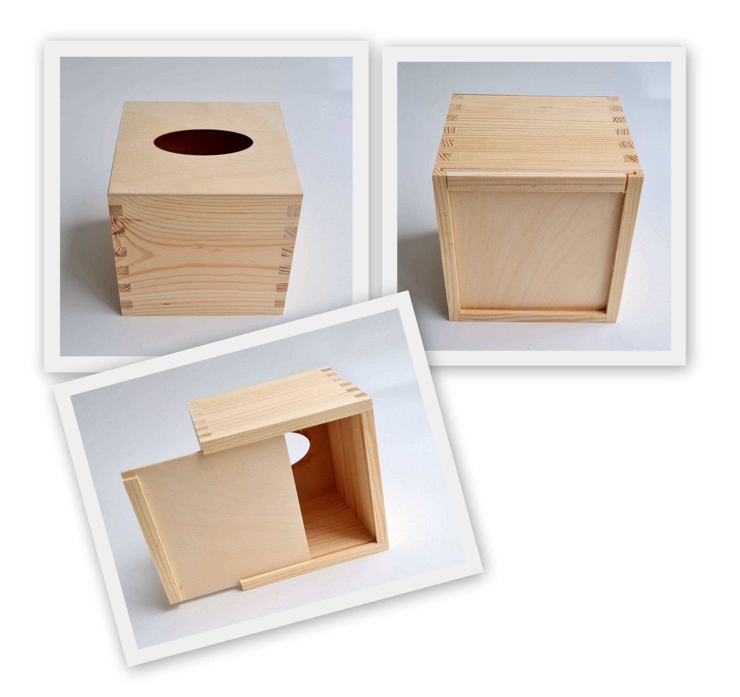 Red Bird Wooden Tissue Box Cover Cube - Etsy
