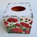 Geranium Wooden Tissue Box Cover Cube - Etsy
