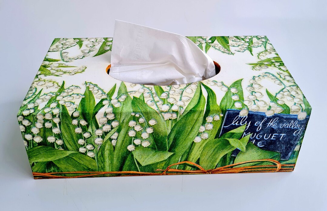 Lily of the Valley - Wooden Tissue Box Cover Rectangular - Etsy