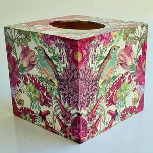 Stephania - Wooden Tissue Box Cover Cube - Etsy