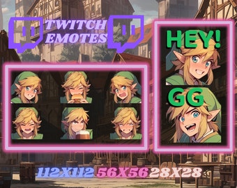 Zelda Animated Emotes for Twitch and Discord Twitch Emotes Discord ...
