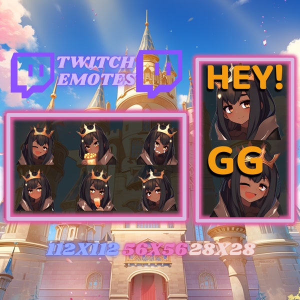 Princess Emotes Twitch - Etsy