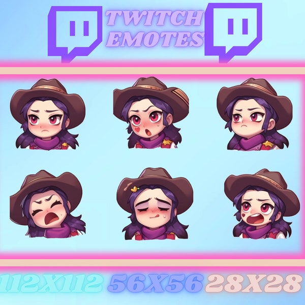 Twitch Cowboy Emotes - Etsy