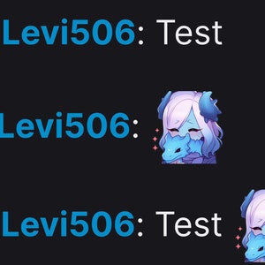 8 Blue Skinned Girl With Pet Dragon Twitch Emotes - Etsy