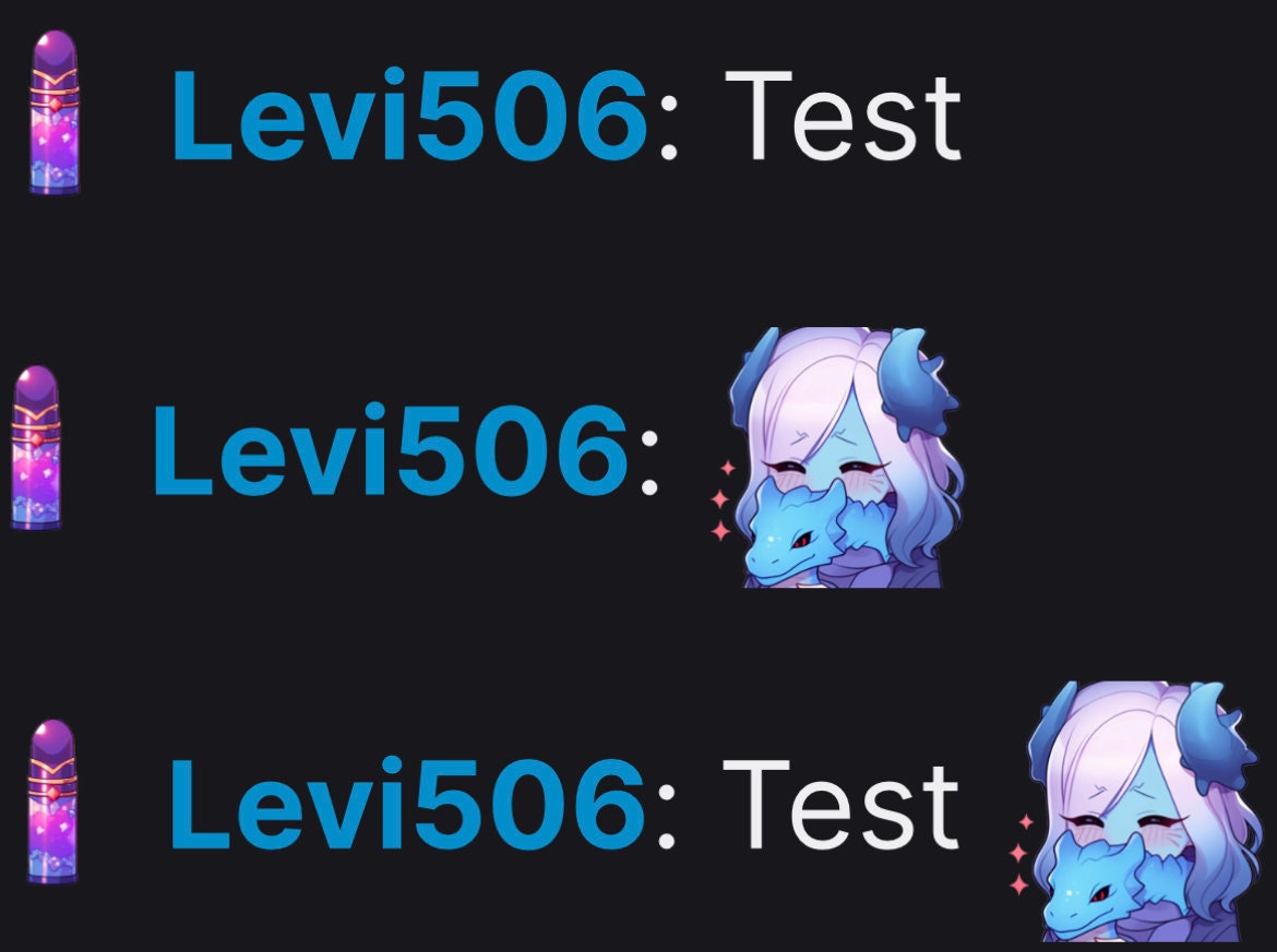 8 Blue Skinned Girl With Pet Dragon Twitch Emotes - Etsy