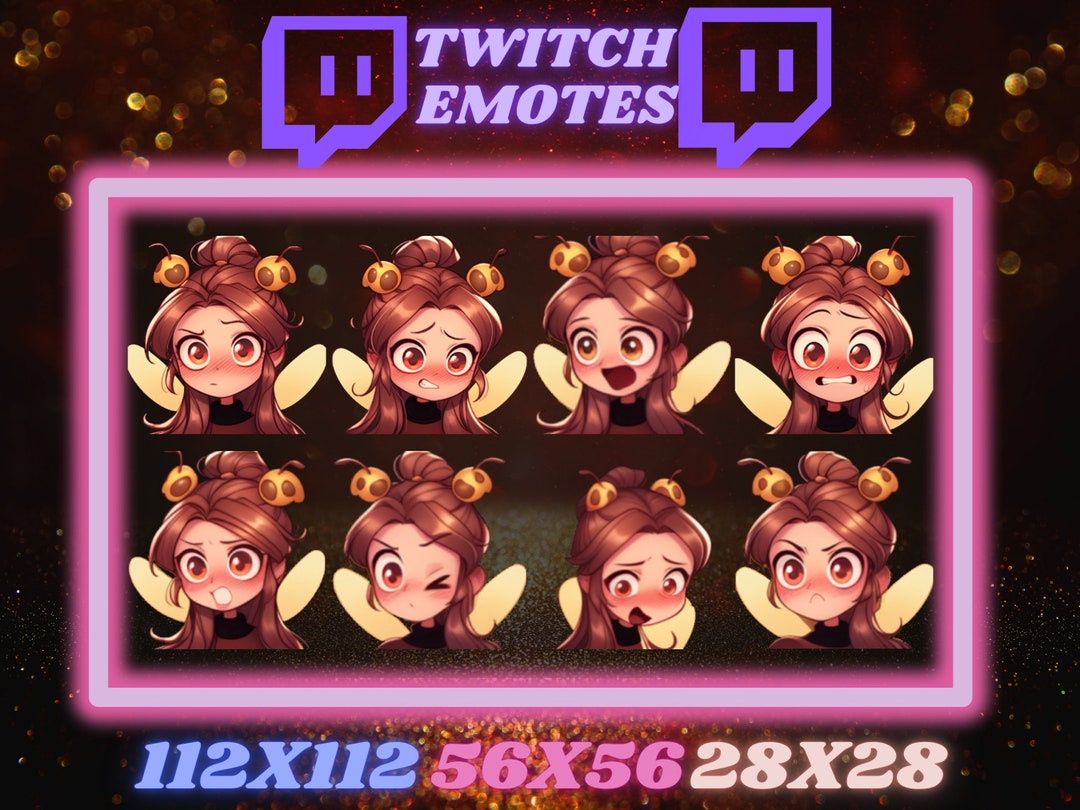 8 Bee Fairy Twitch Emotes - Etsy