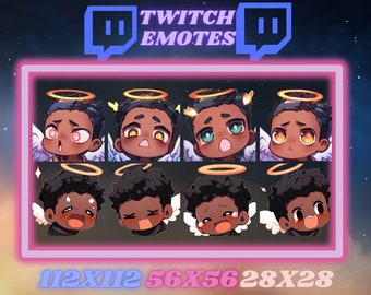 8 Cute Angel Twitch Emotes - Etsy