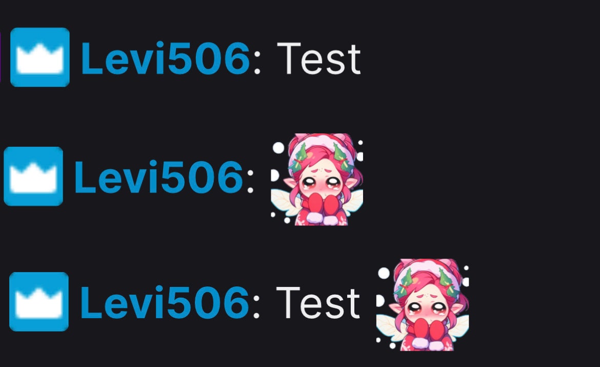 11 Christmas Themed Fairy Twitch Emotes - Etsy