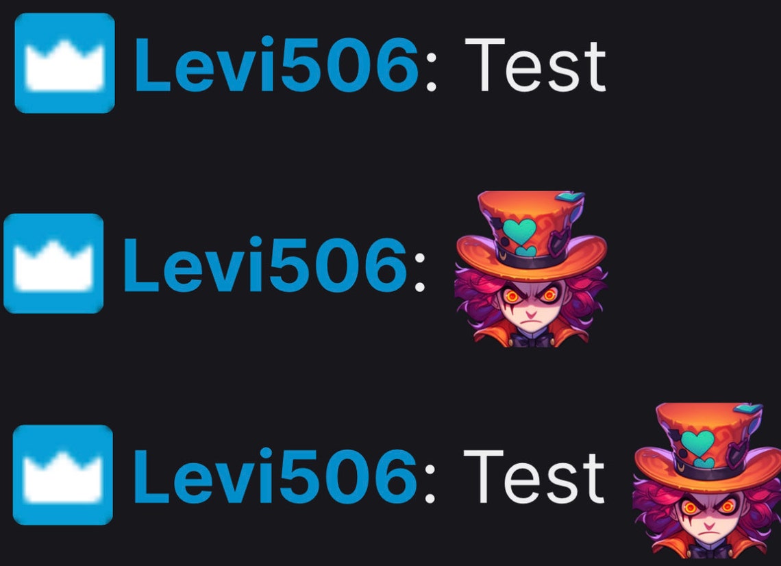 8 Mad/crazed Hatter Twitch Emotes - Etsy