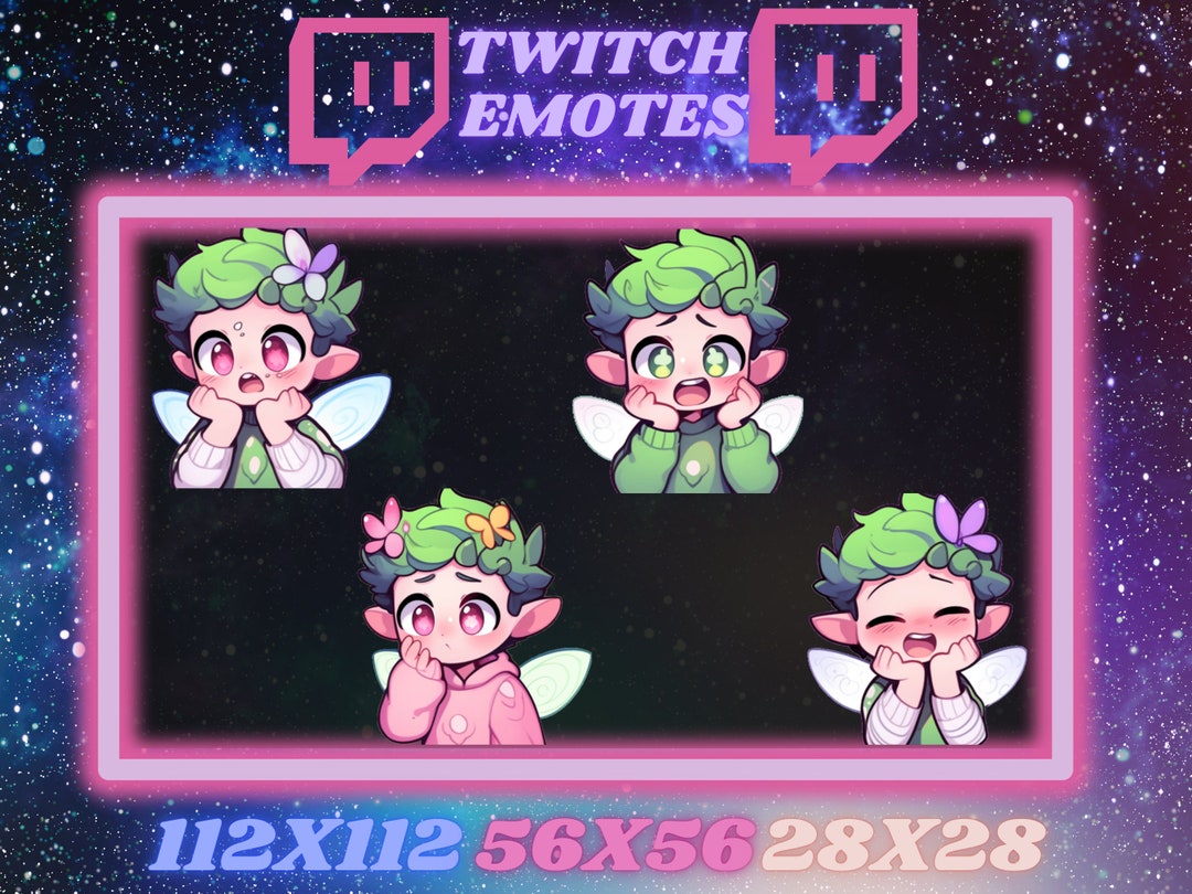 4 Fairy Boy Twitch Emotes - Etsy