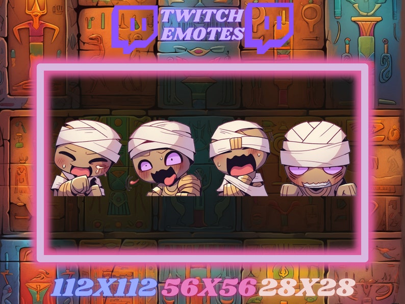 4 Mummy Twitch Emotes - Etsy